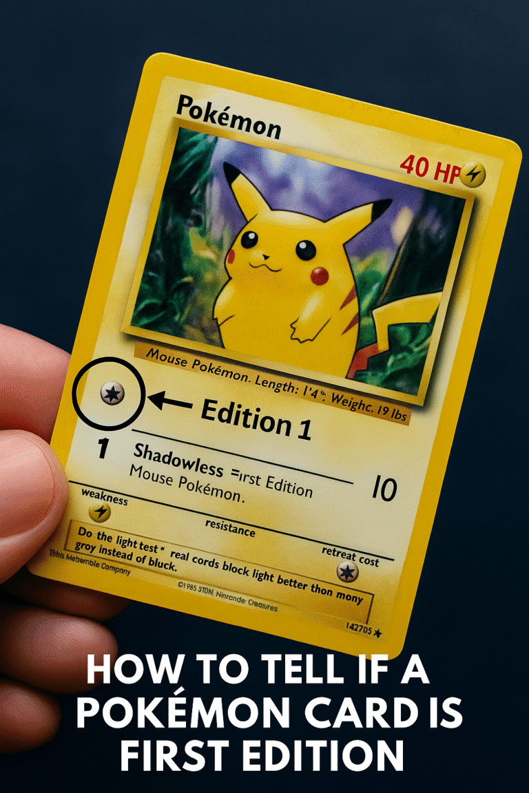 How to Tell if a Pokémon Card Is First Edition, 7 proven ways.
